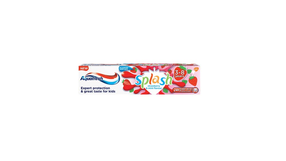 Pasta de dinti pentru copii Aquafresh Splash, 3-8 ani, 50 ml | Auchan Hypermarket Cluj Iulius | Wolt
