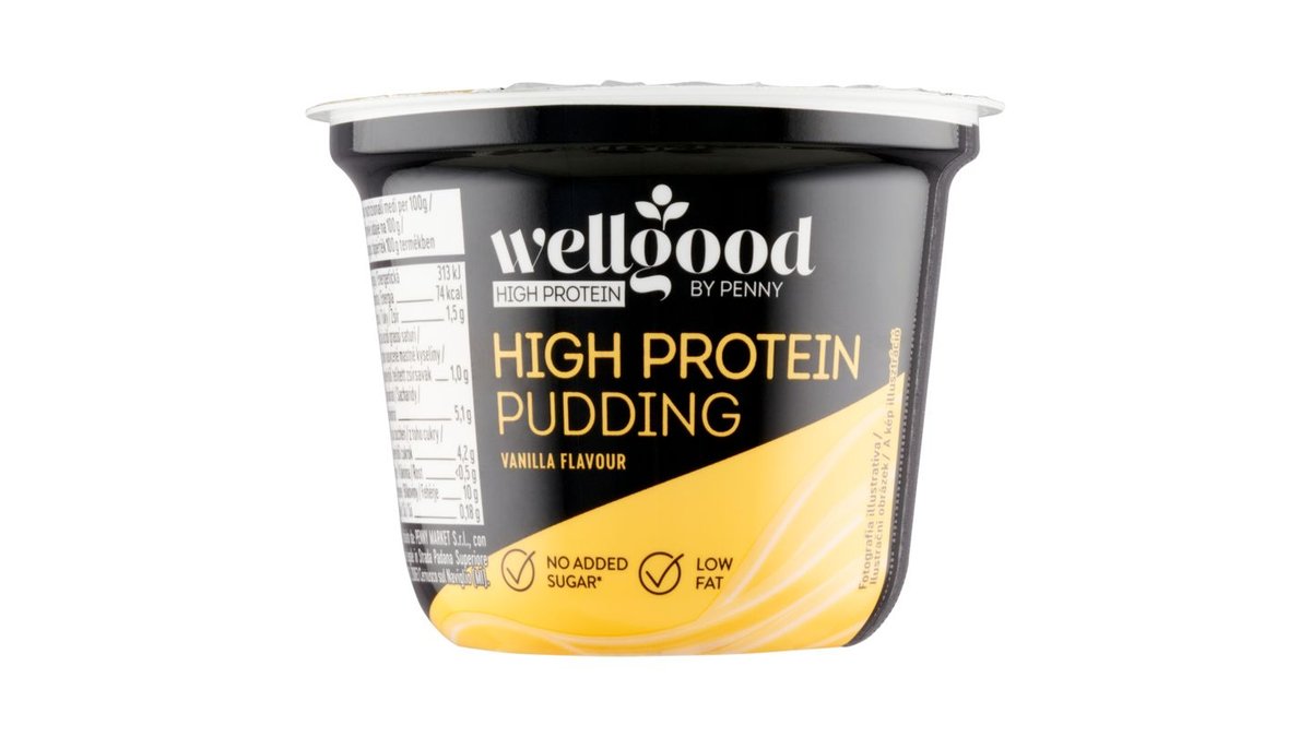 Wellgood High Protein puding s vanilkovou příchutí 200g | PENNY Brno - Bystrc Přístaviště | Wolt