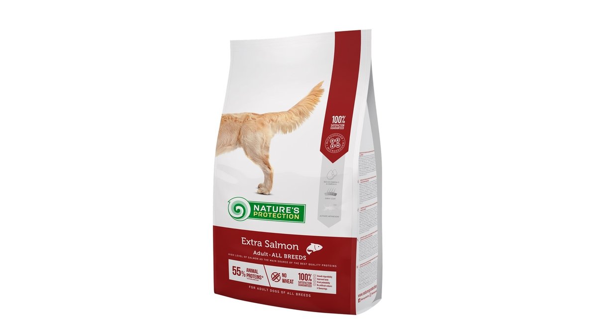 Nature's Protection Extra Salmon Adult All breed dog 2 kg, suaugusių visų veislių šunų sausas ...