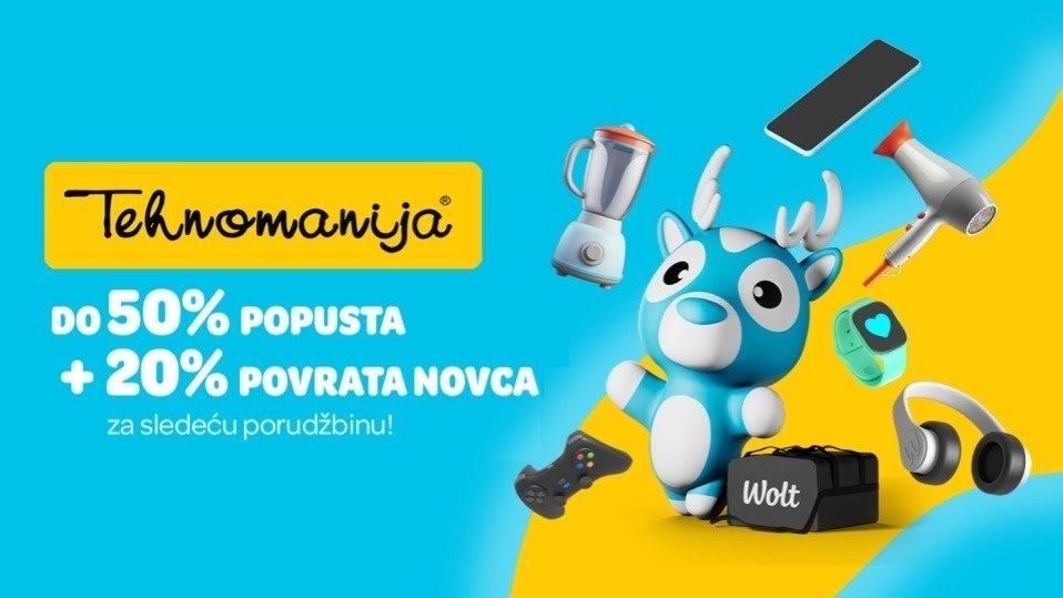 Tehnomanija | Beograd | Poruči onlajn | Wolt | Dostava