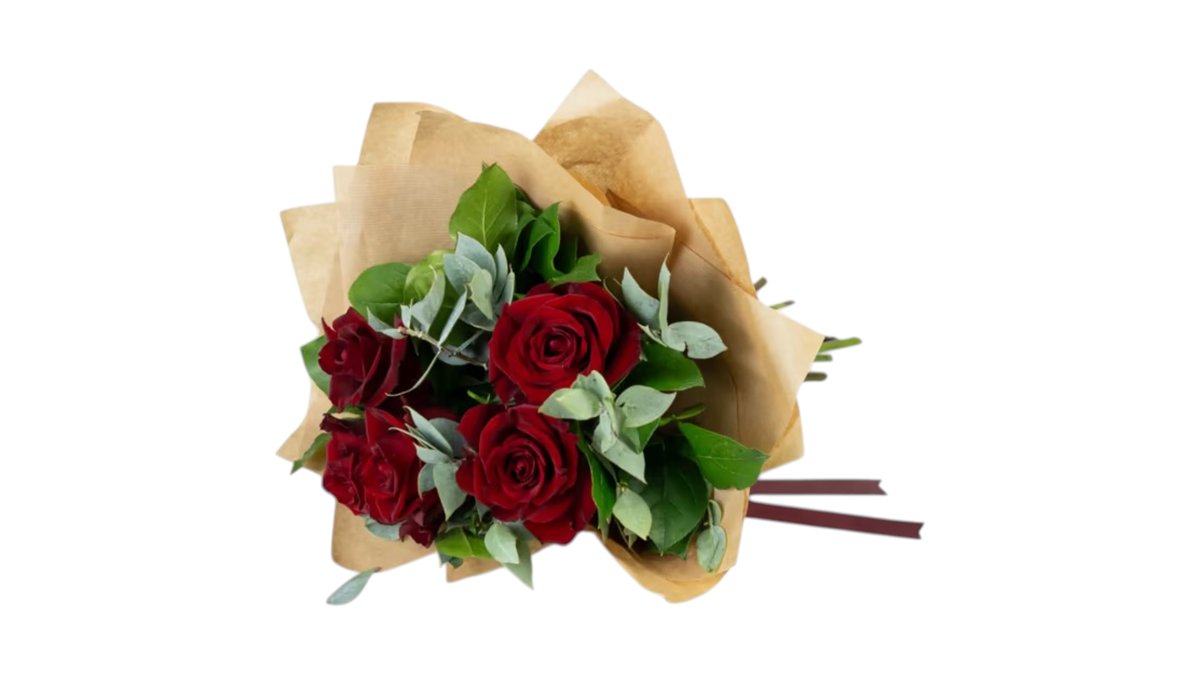 5 Red Roses Bouquet | Bloomeria Boutique Shop | Wolt