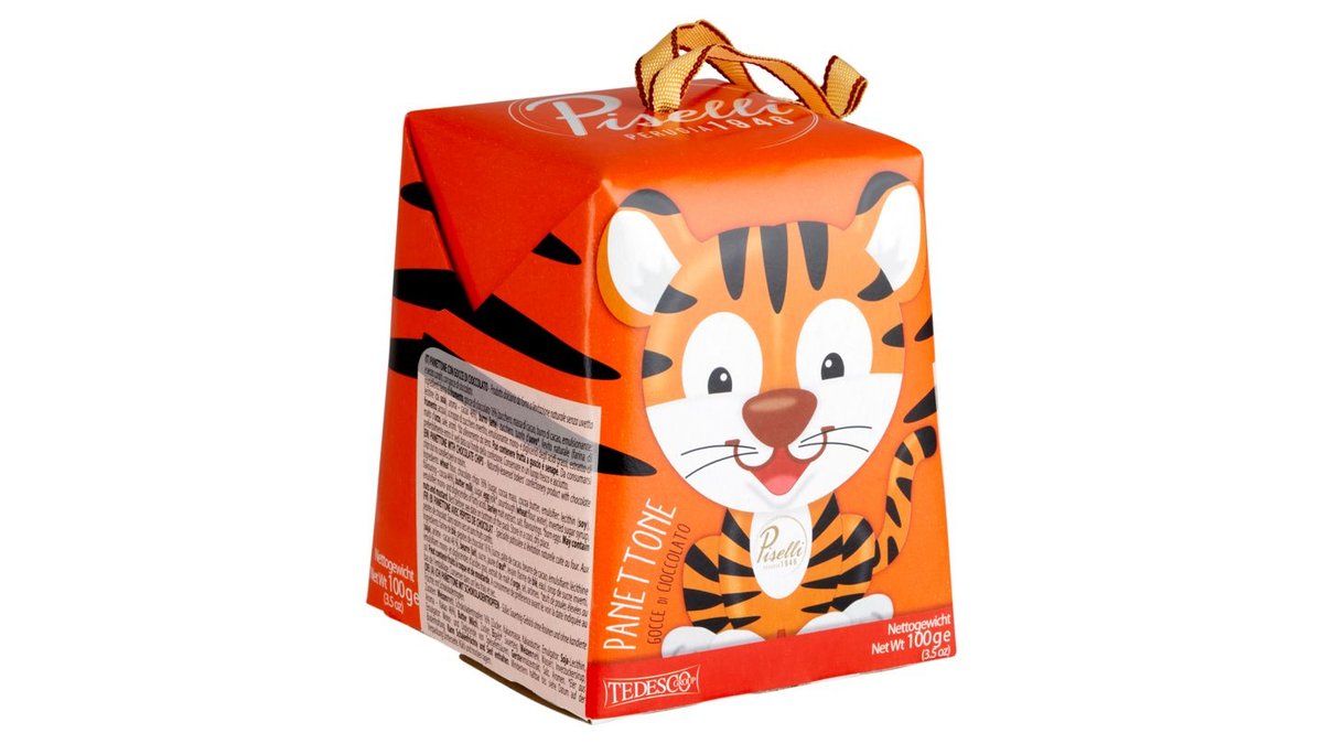 Piselli Panettone természetes kelesztésű sütemény csokoládé darabkákkal ...