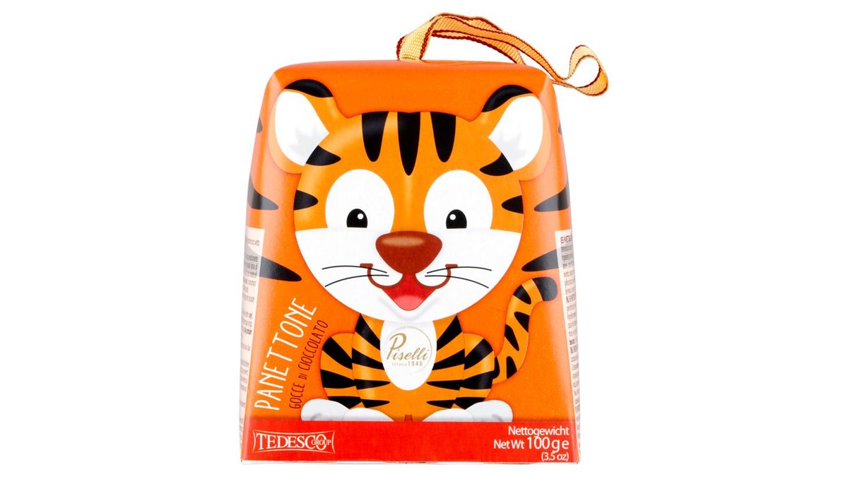 Piselli Panettone természetes kelesztésű sütemény csokoládé darabkákkal ...