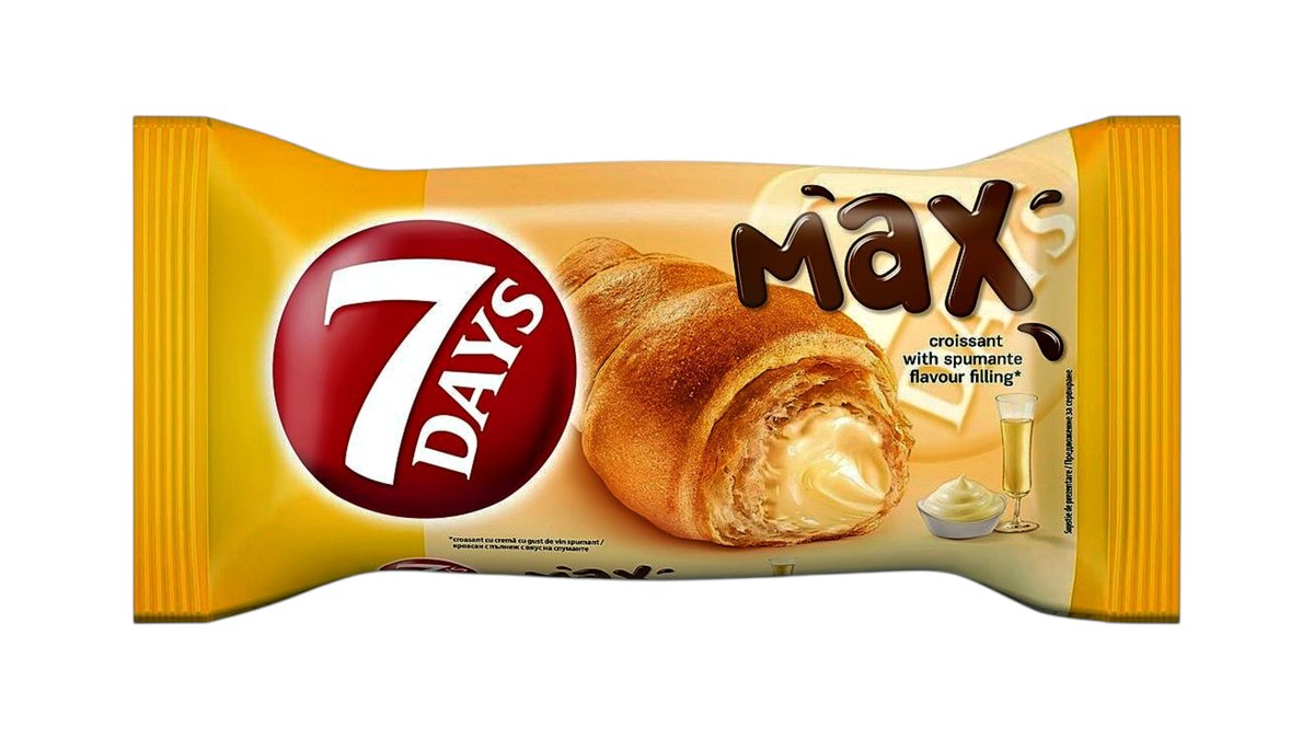 Croissant cu umplutura cu gust de vin spumant Max, 7Days, 80g | Freshful Now Berceni | Wolt