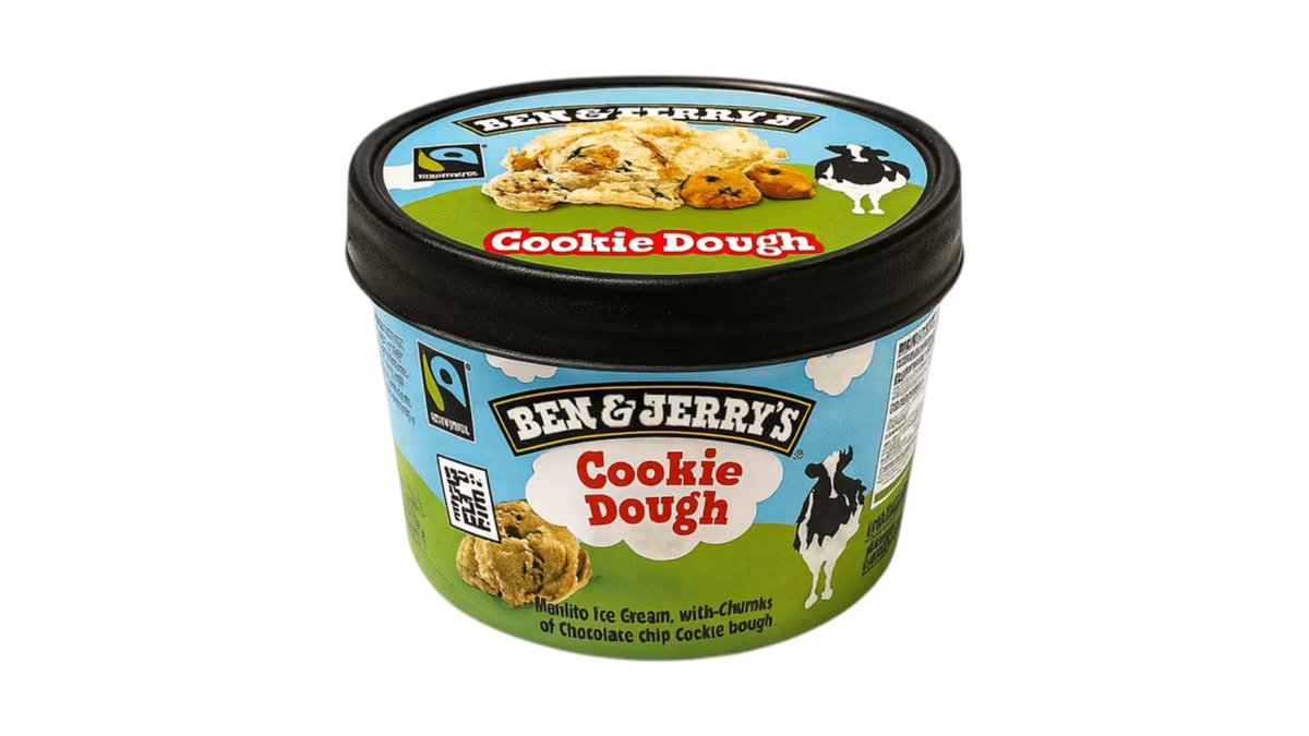 Ben & Jerry’s - The worlds best Ice Cream - COOKIE DOUGH - Vanilla Ice Cream with Chunks of ...