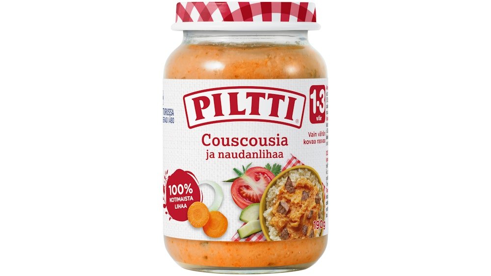 Piltti couscous ja naudanlihaa 190g 12 kk | K-Supermarket Raisio Center | Wolt