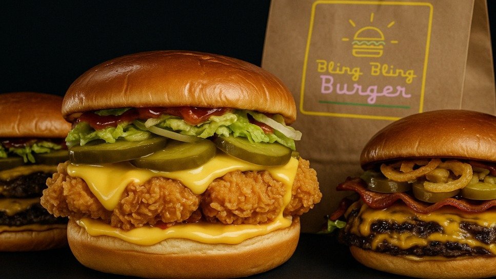 MENUS 🍔🍟 | Bling Bling Burger - Düsseldorf Hauptbahnhof | Wolt