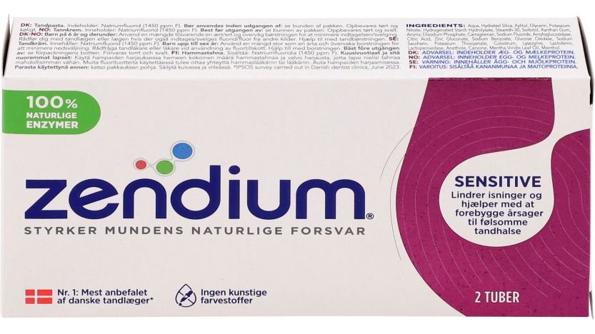 Zendium Sensitive 2X50 Ml | Min Købmand Classensgade | Wolt
