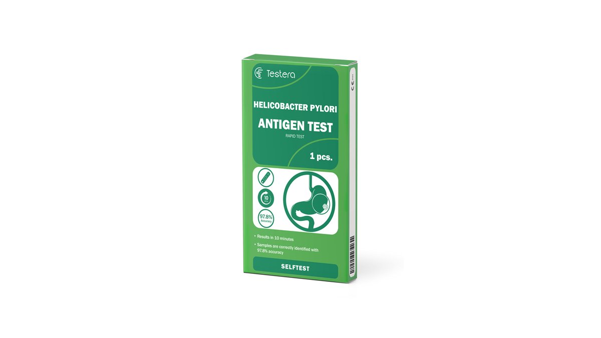 Helicobacter Pylori testas, 1 vnt. Testera | BENU vaistinė (Džiaugsmo g ...