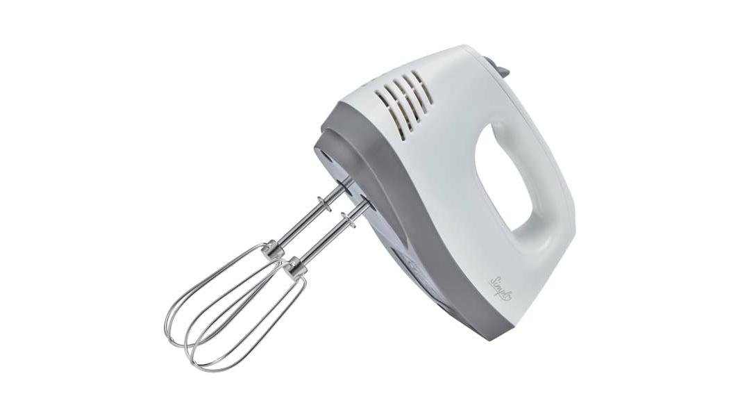 Mixer de mana SIMPL SHM150-24, 5 trepte de viteza, 150 W, Alb / Gri | Carrefour Hypermarket ...