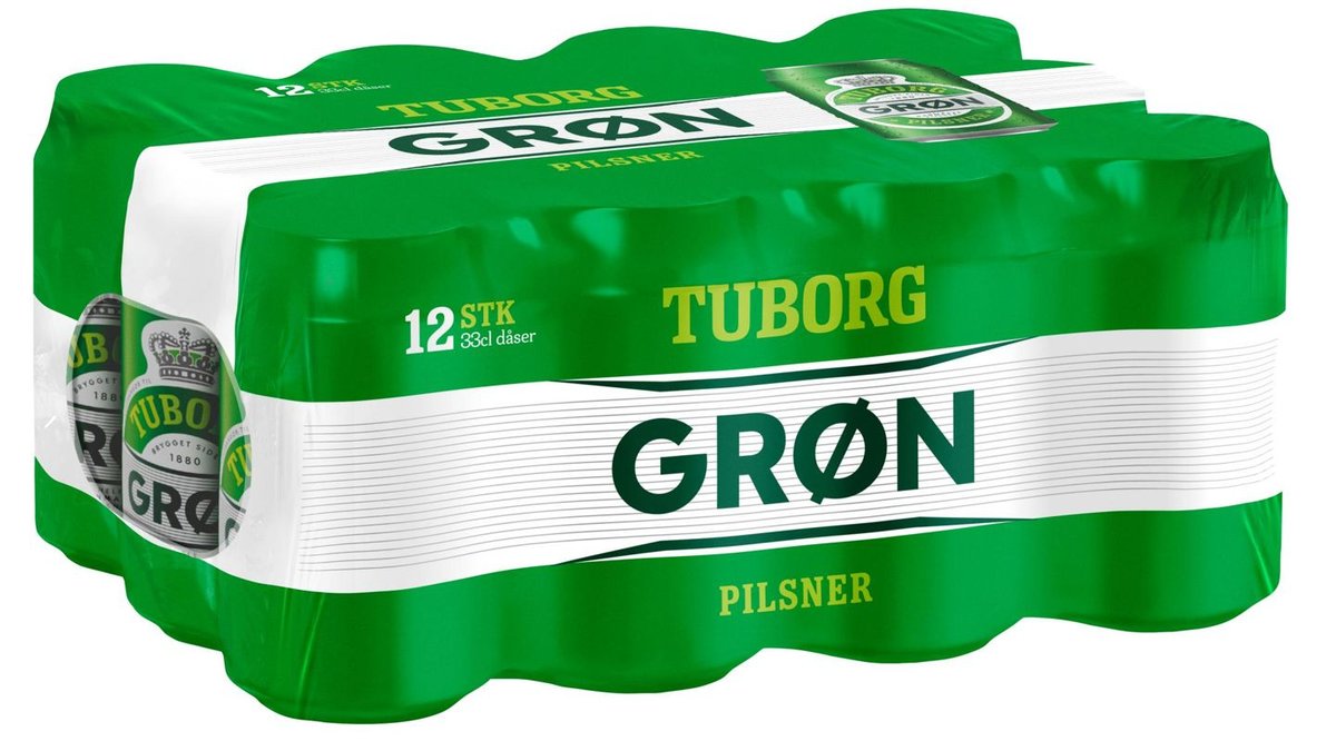 Grøn Tuborg (12 stk) | MENY Østerfælled Torv | Wolt