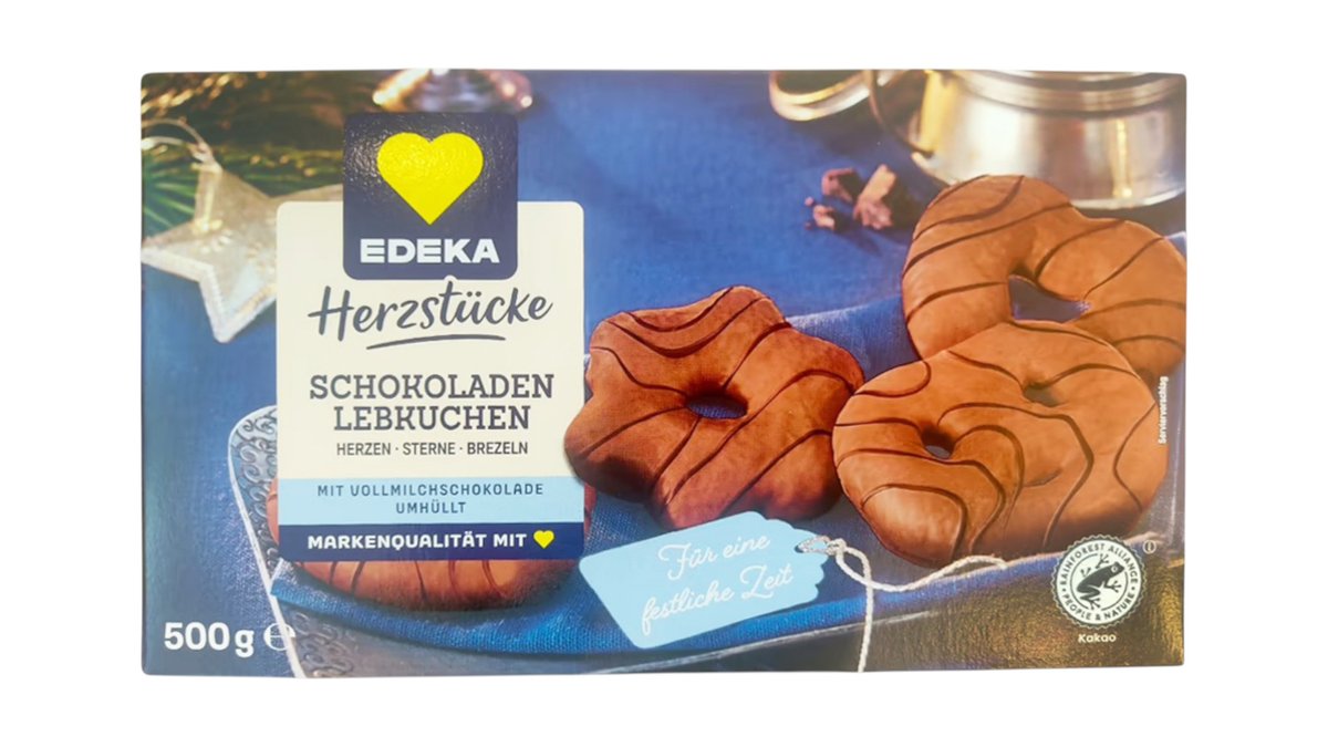 Edeka Herzstücke Schokoladen Lebkuchen Vollmilch | EDEKA Braun | Wolt