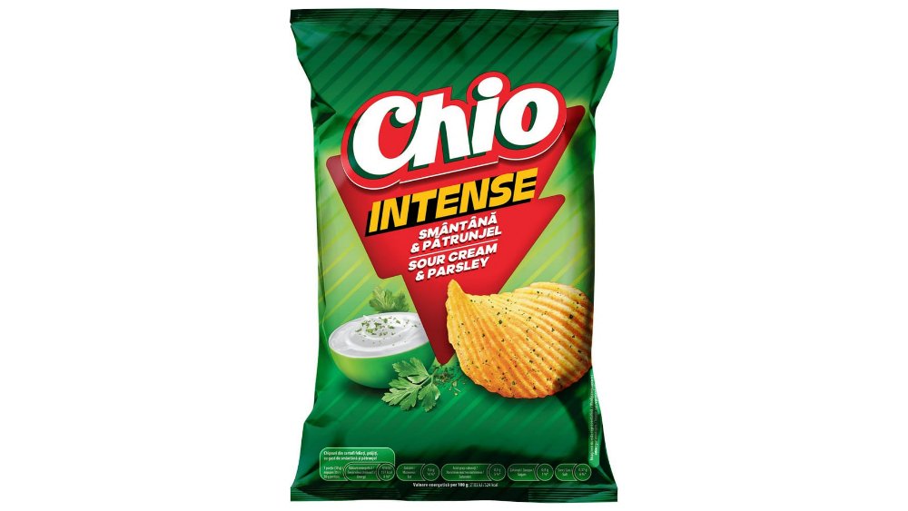 Chipsuri cu smantana si patrunjel Chio Intense, 120 g | Auchan - Targu Mures | Wolt
