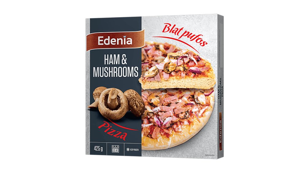 Pizza cu sunca si ciuperci Edenia 425g | Auchan - Constanta Sud | Wolt