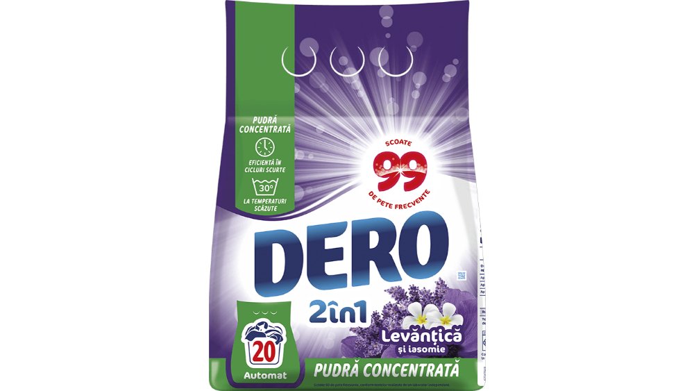 Detergent automat Dero 2in1 Levantica, 20 spalari, 1.5 kg | Auchan - Timisoara Nord | Wolt