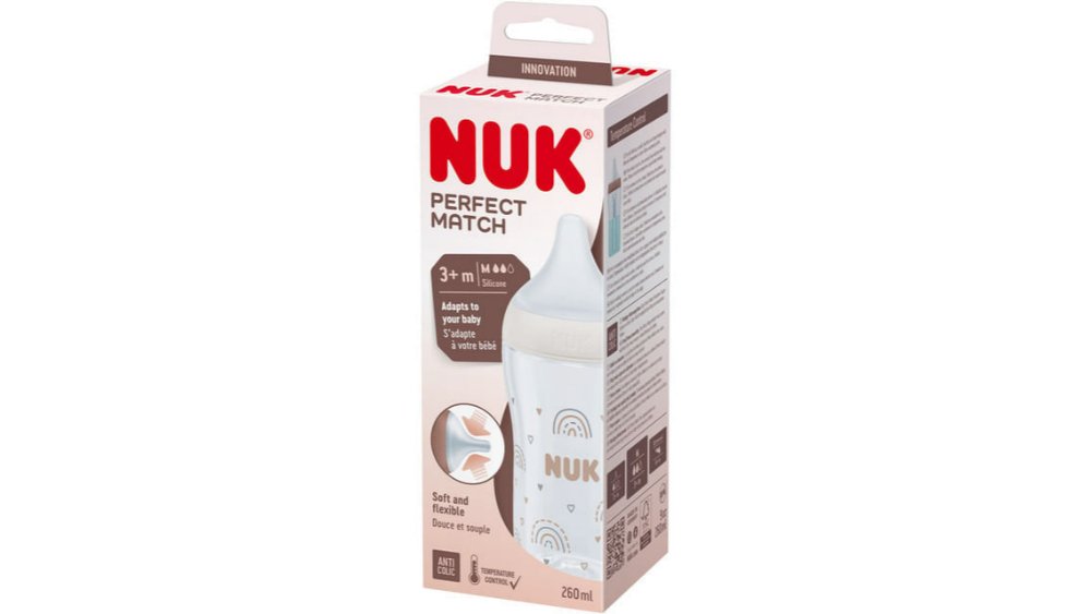Biberon Nuk Perfect Match, 260 ml, 3 luni +, diverse modele, diverse ...