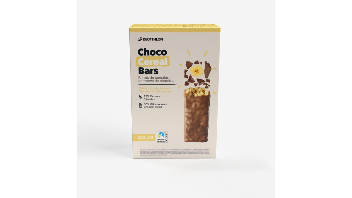 Baton de Cereale cu Banane Învelit în Ciocolată x10 | Decathlon Baneasa ...