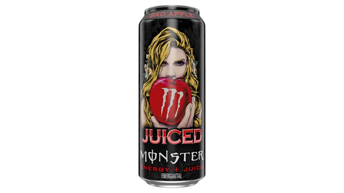 Monster Juiced Bad Apple szénsavas energiaital gyümölcslével ...