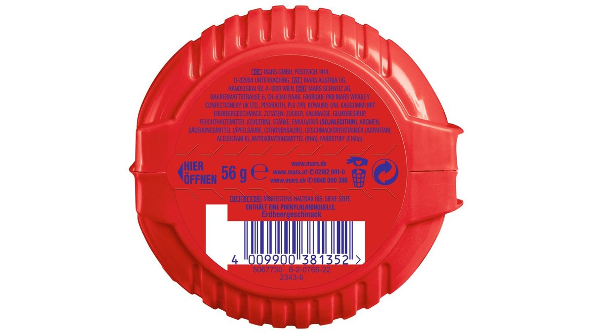 Wrigley's Hubba Bubba Kaugummi Strawberry, 56 g | Kiosk 32 | Wolt