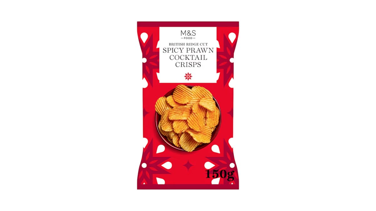 M&S Food British Ridge Cut Spicy Prawn Cocktail Crisps 150g | M&S ...