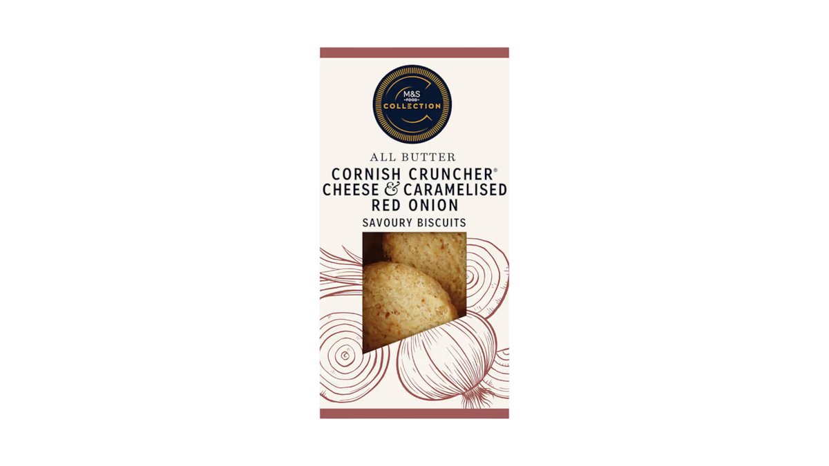 M&S Food Collection All Butter Cornish Cruncher Cheese & Caramelised ...