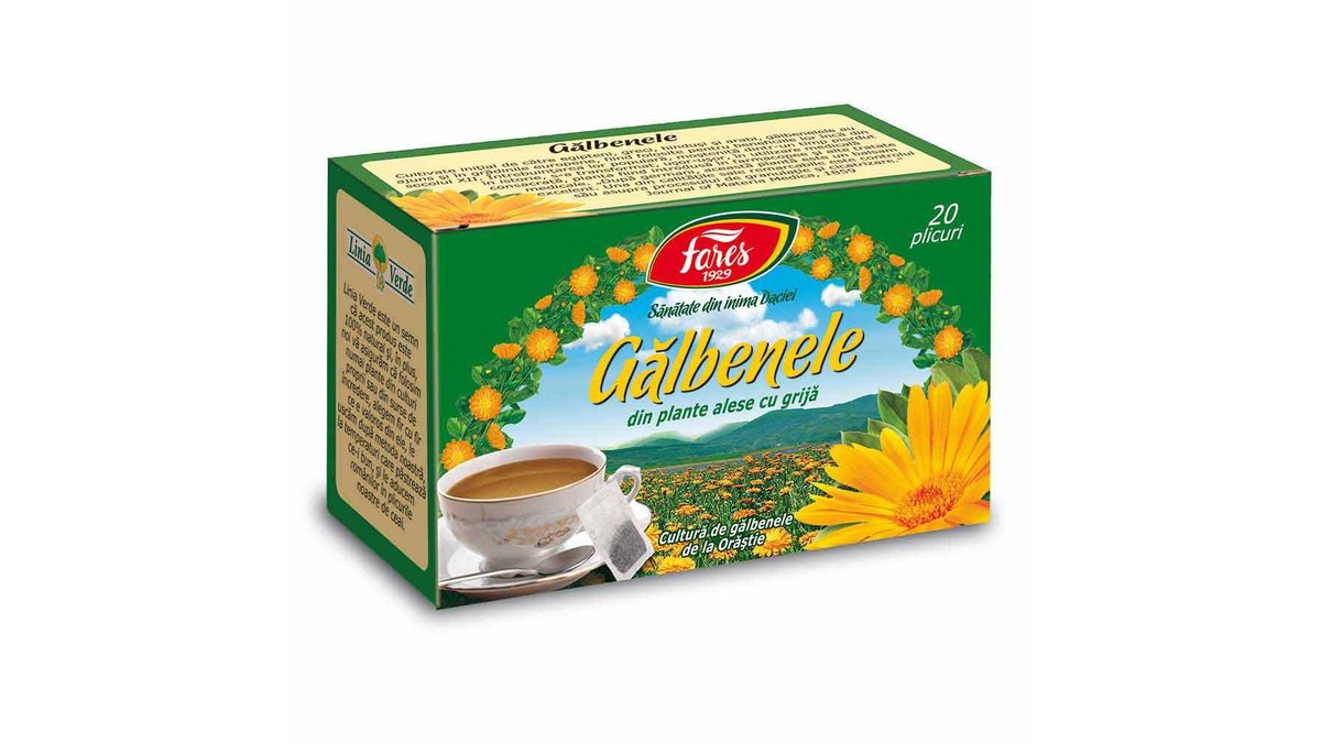 Ceai Fares de galbenele 20 g / 20 de plicuri | Auchan - Vitan | Wolt