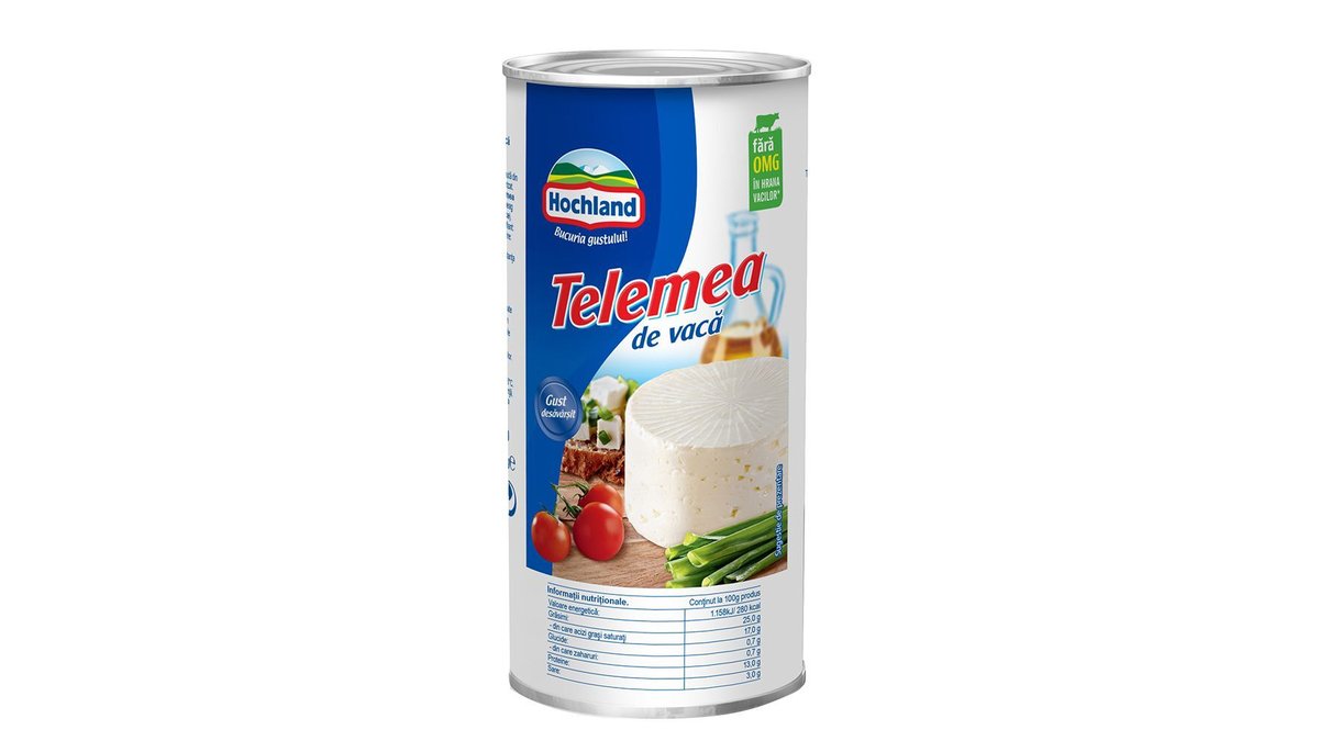Telemea de vaca in saramura Hochland, 1 kg | Auchan - Drumul Taberei | Wolt