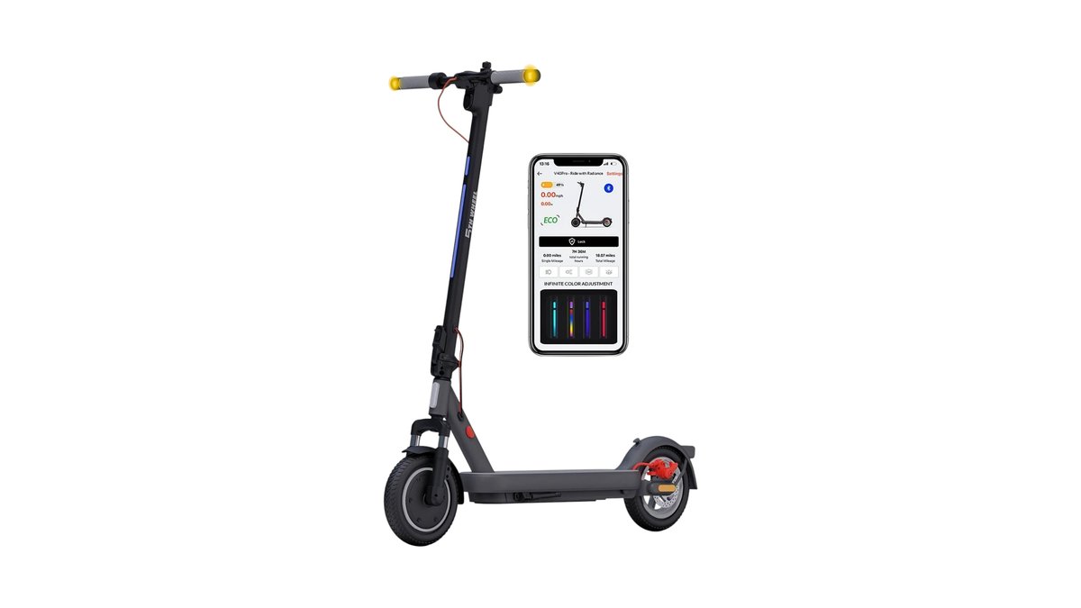 5TH WHEEL V40 PRO Adult Electric Scooter,10" Solid Tires,800W Peak ...