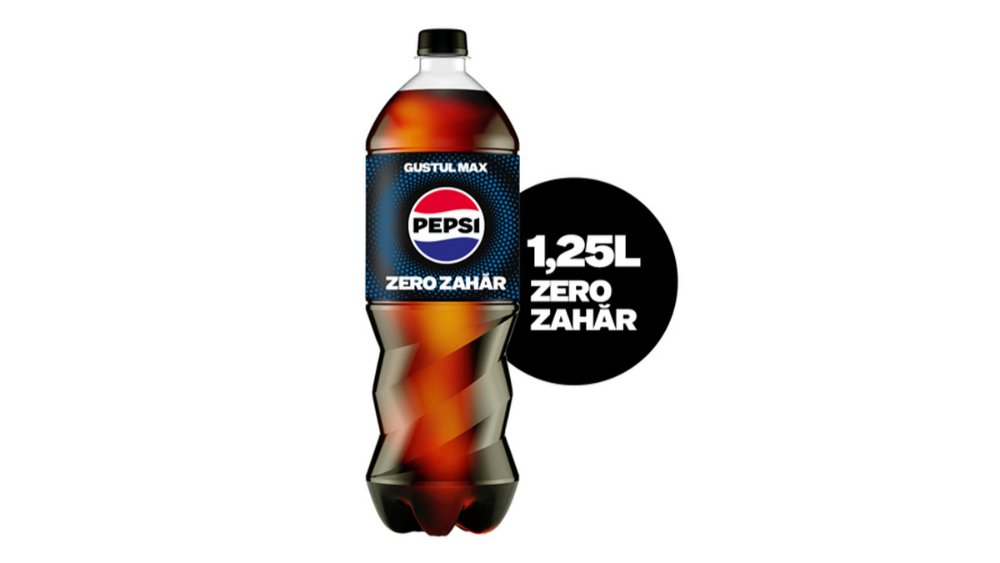 Pepsi Zero Zahar, Bautura Cola, Pet, 1.25L | Penny Mihai Viteazul (4432 ...