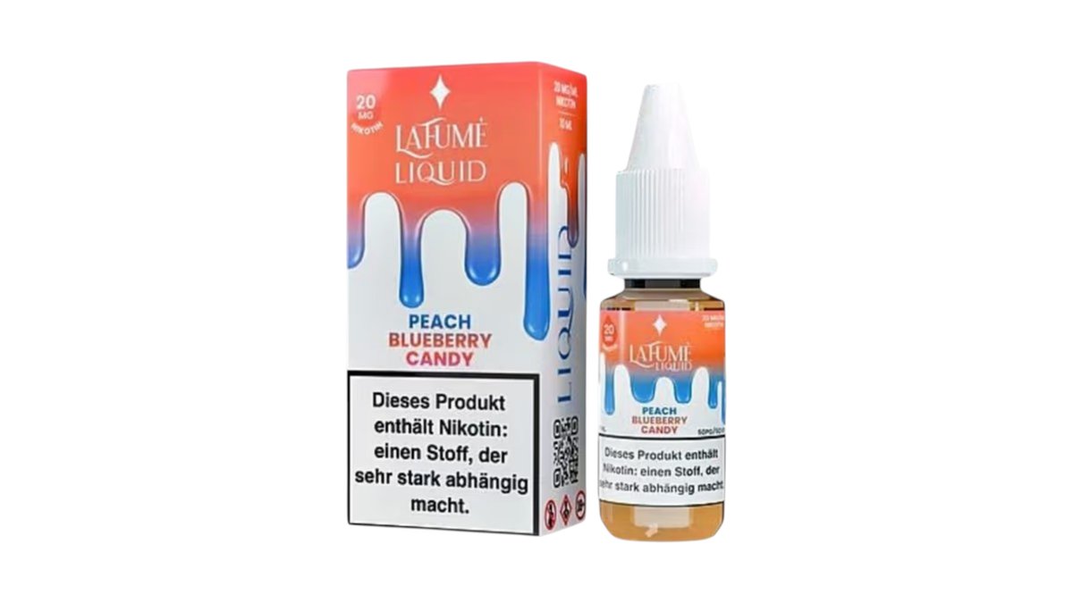 LaFume Liquid 10ml Peach Blueberry Candy 20mg | Shisha-Baba | Wolt