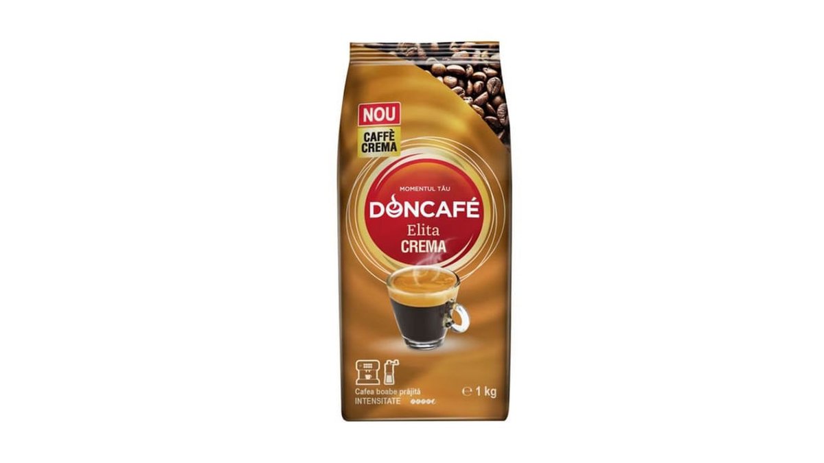 Cafea boabe Doncafe Elita Crema, 1 kg | Auchan - Drumul Taberei | Wolt