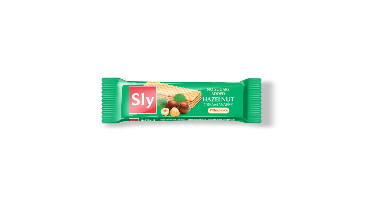 Napolitana cu crema de alune Sly, fara zahar, 20 g | Auchan - Iasi | Wolt