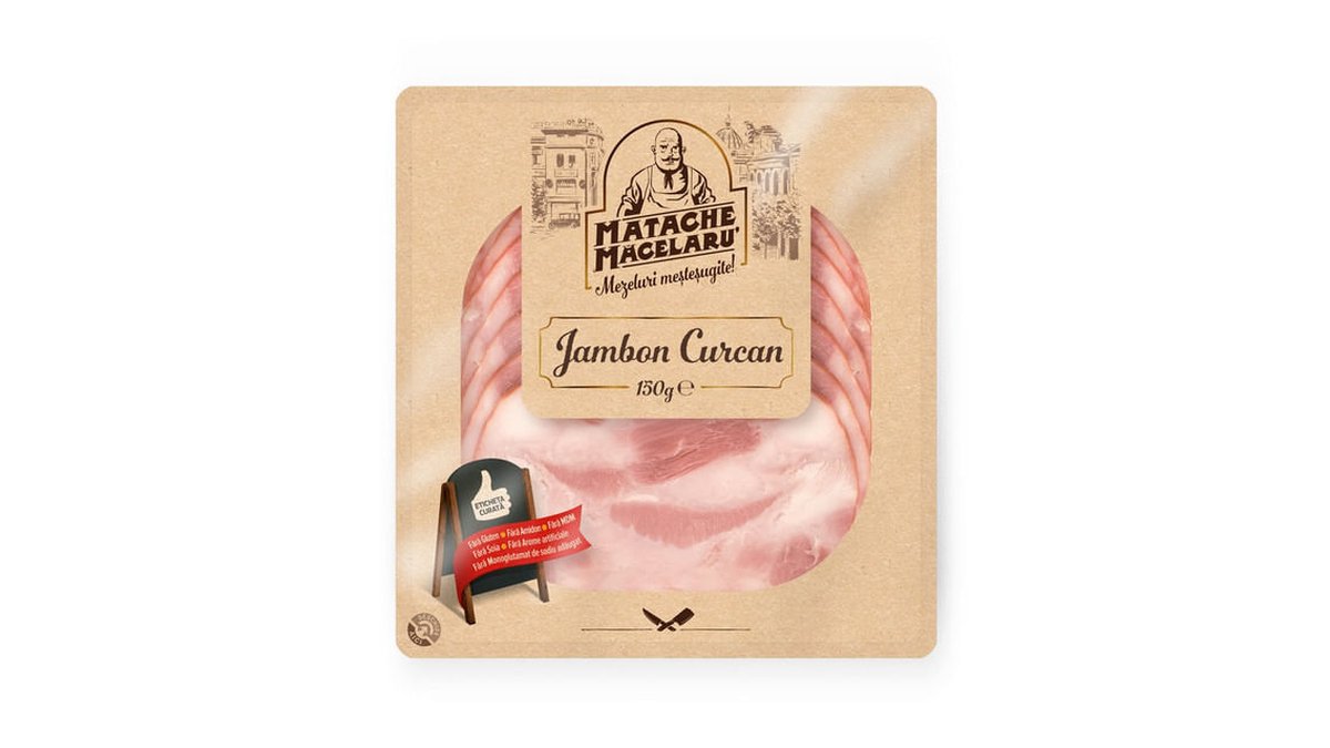 Jambon de curcan Matache Macelaru, feliat, 150 g | Auchan - Targu Mures ...