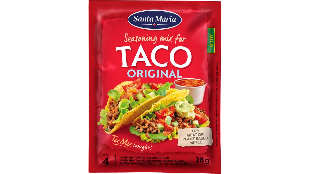Mix condimente pentru Taco Santa Maria, 28 g | Auchan - Cluj Iulius | Wolt