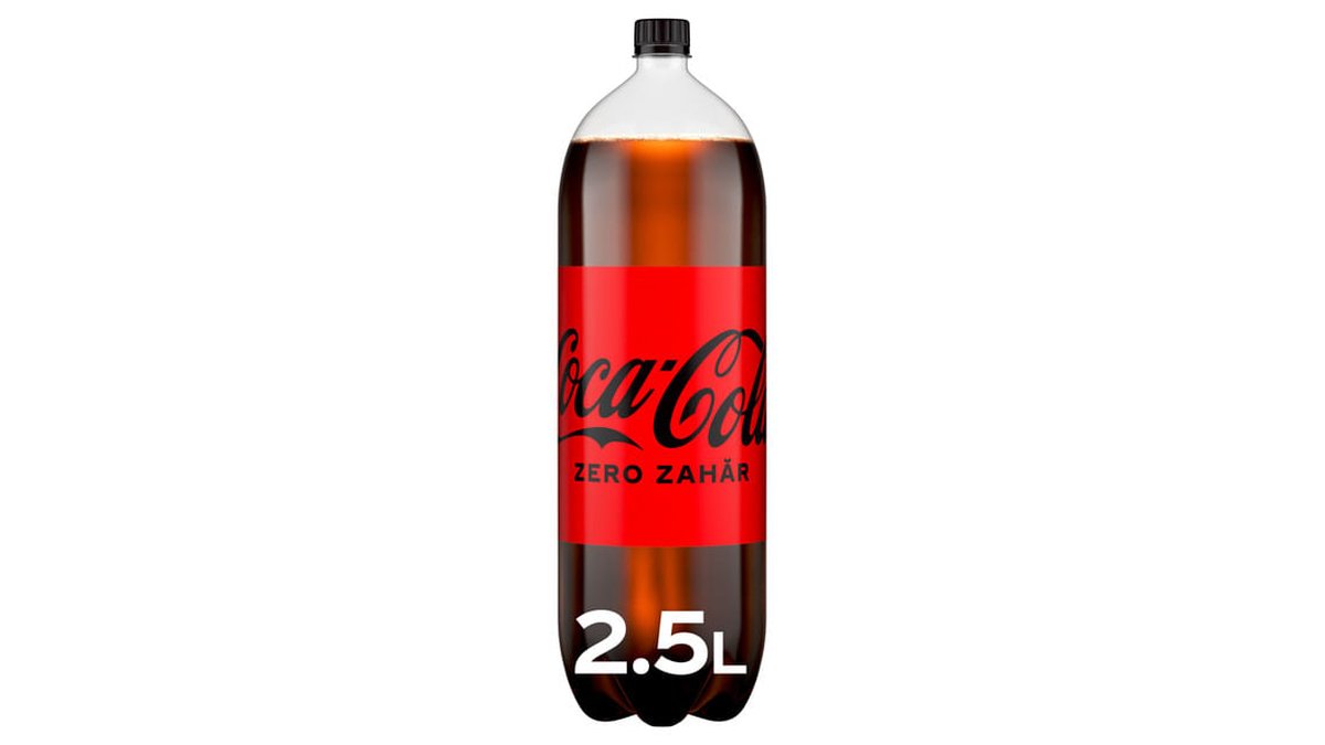 Bautura carbogazoasa Coca-Cola Zero Zahar, 2.5 l | Auchan - Deva | Wolt