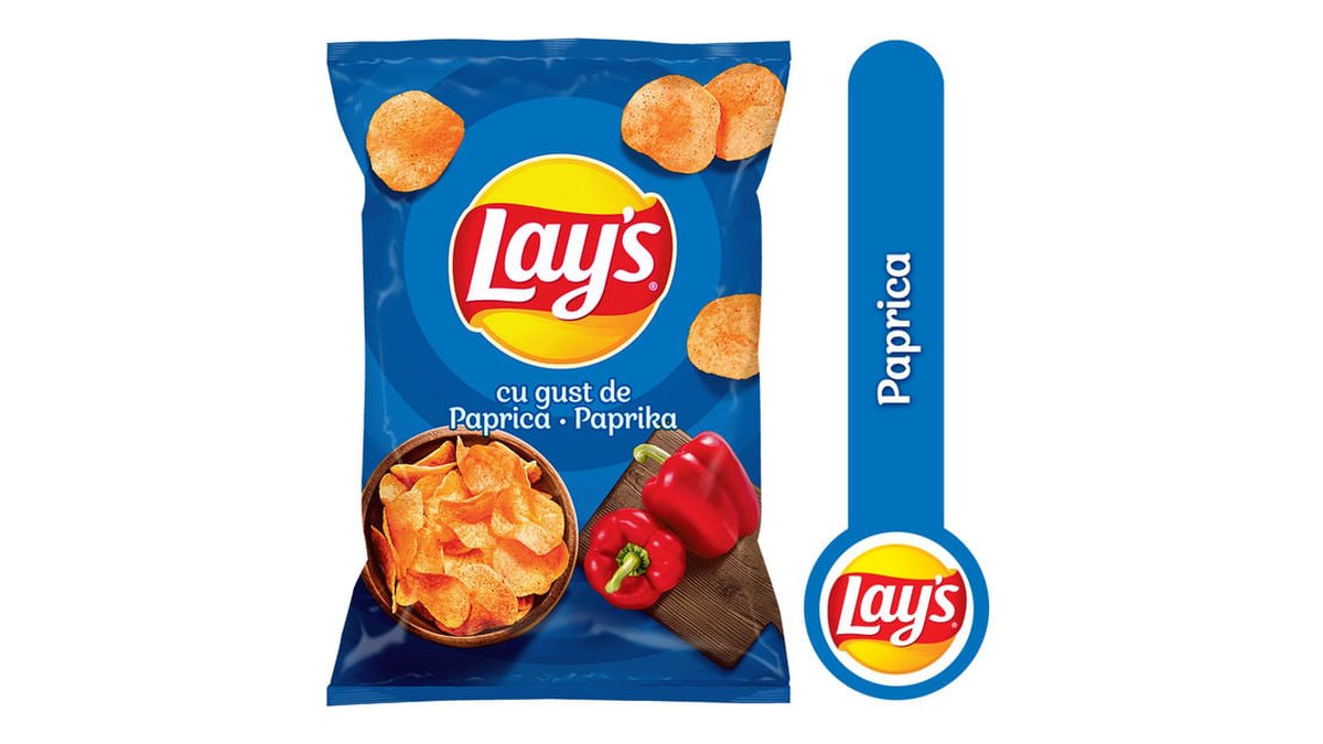 Chipsuri cu paprika Lay's, 125 g | Auchan - Iasi | Wolt