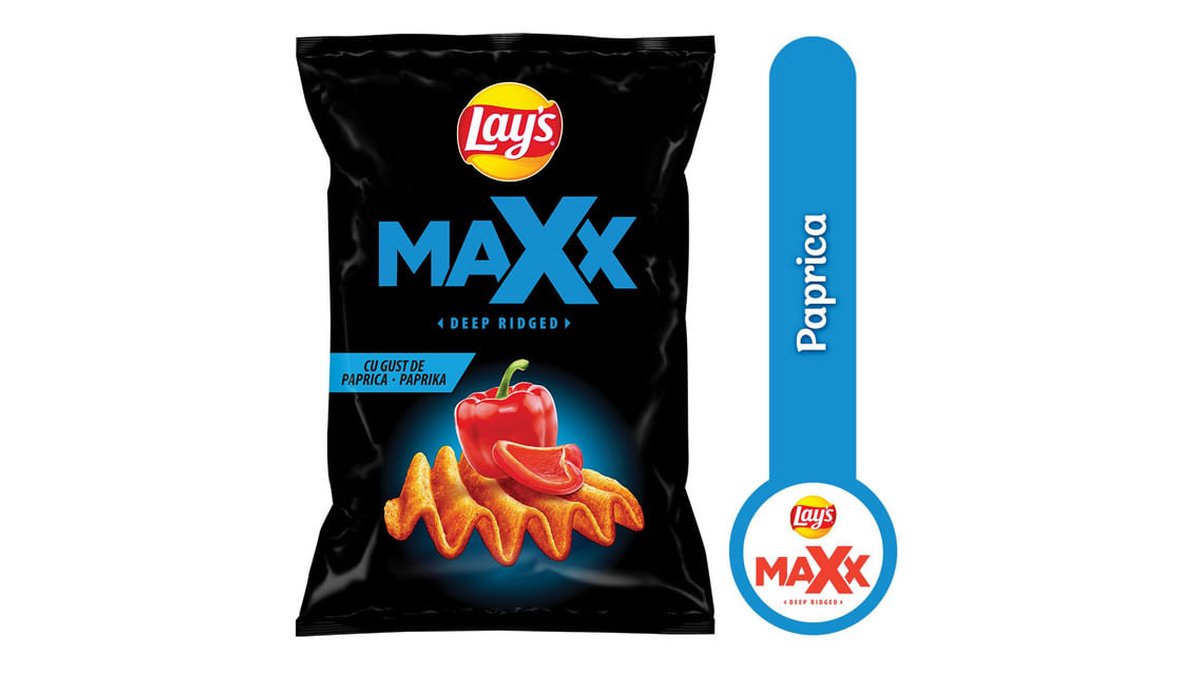 Chipsuri cu paprika Lay's Maxx, 115 g | Auchan - Iasi | Wolt