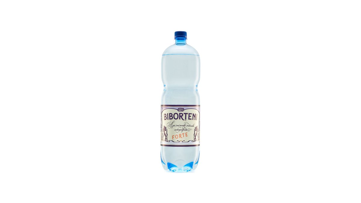 Apa minerala naturala carbogazificata Biborteni Forte, 2 l | Auchan ...