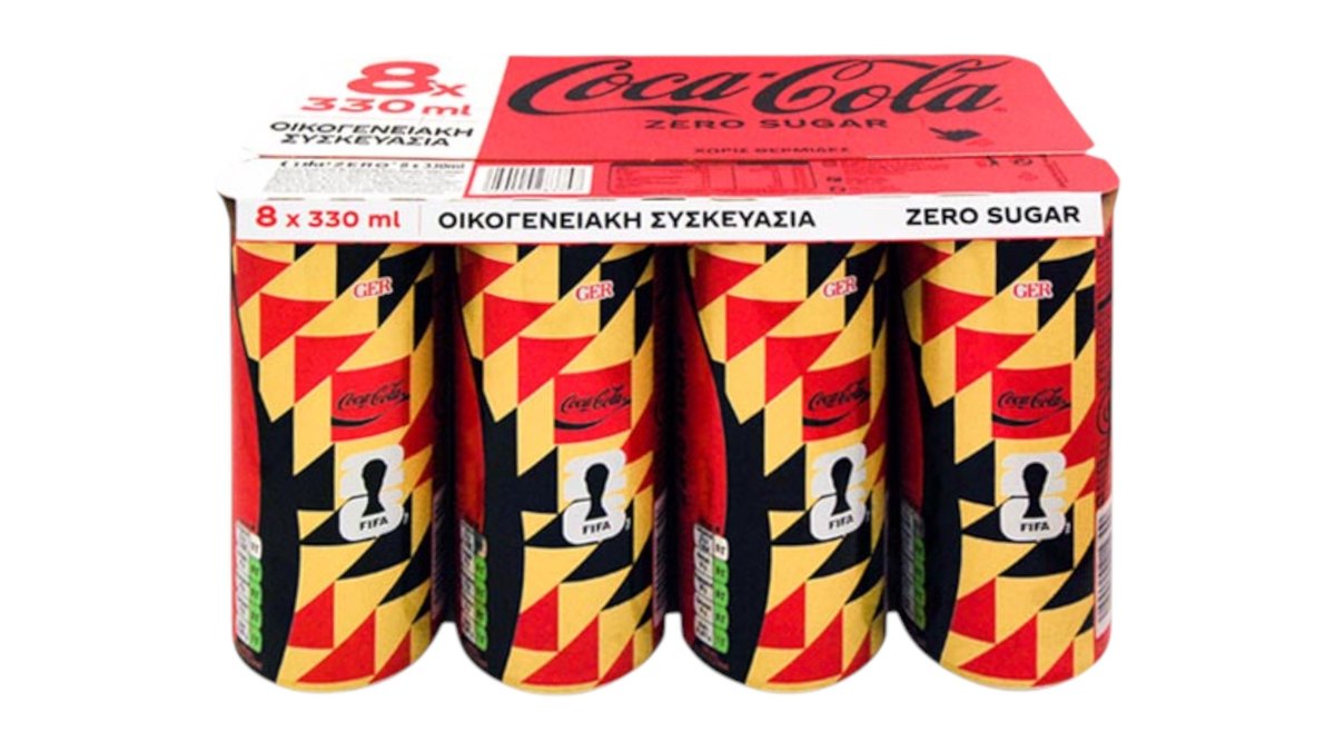 Coca Cola Zero Cans, (8x330 ml), 2640 ml | Match Day Super Store Paphos ...
