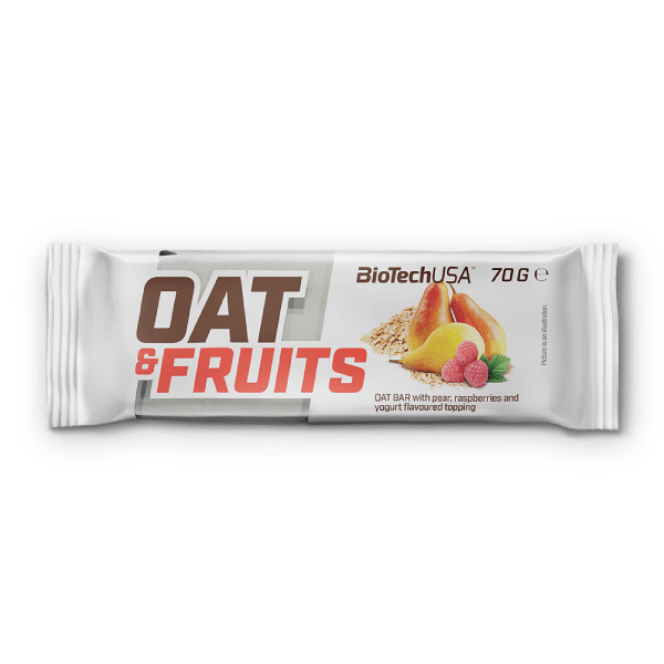 OAT & FRUITS - 70 g joghurtos körte-málna | BioTechUSA | Köki | Wolt