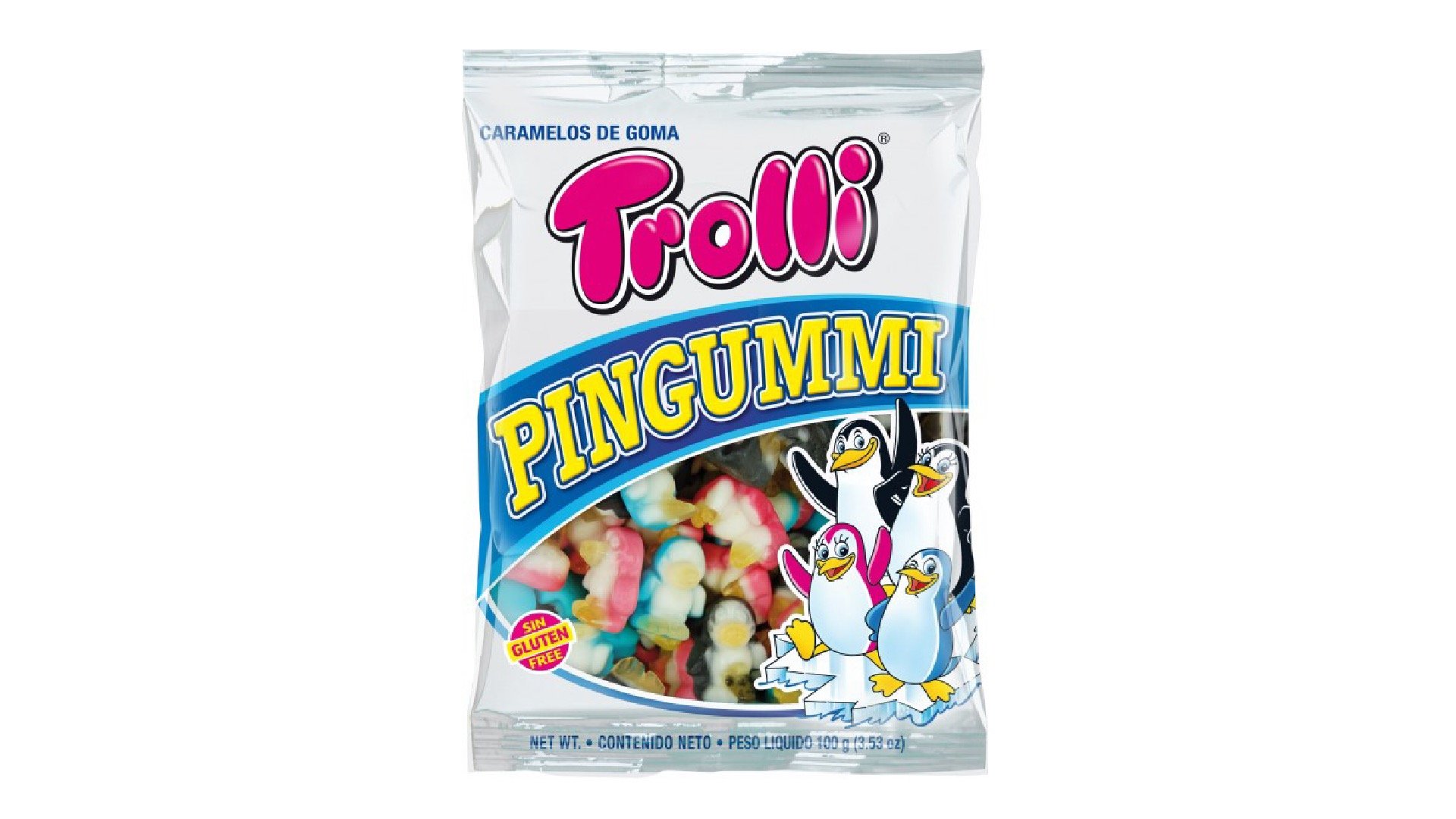 Trolli Pingummi gyümölcs ízű gumicukor 100 g | Édenkert ABC 0-24 | Wolt