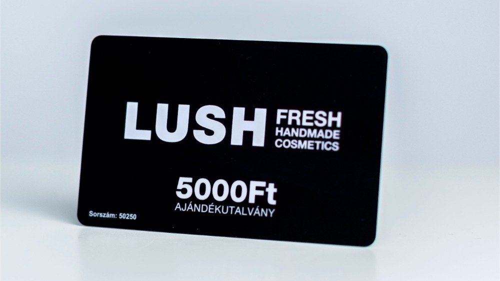 5000 Ft-OS AJÁNDÉKUTALVÁNY (FEKETE) | LUSH | Webshop | Wolt