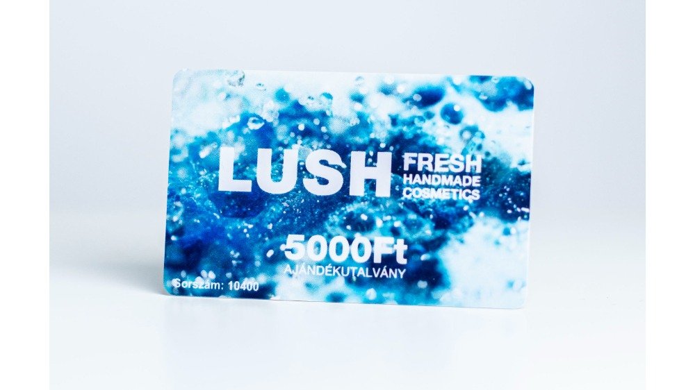 5000 Ft-OS AJÁNDÉKUTALVÁNY (KÉK) | LUSH | Webshop | Wolt