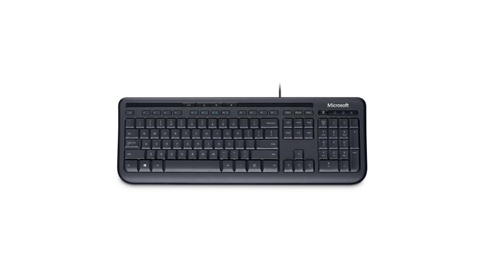 Microsoft Wired 600 USB Keyboard, Black – Klikk Computer Store Birkirkara