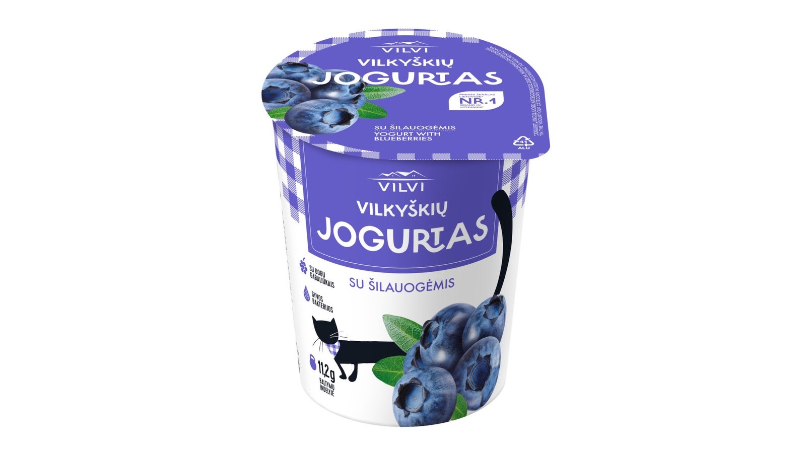 Jogurtas VILKYŠKIŲ su šilauogėmis, 3,6 % rieb. 350g | Rimi Super (Linksmoji) | Wolt