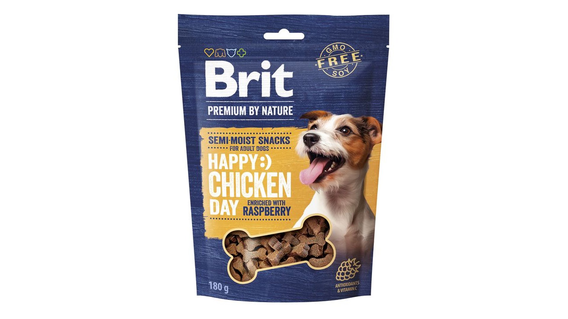 BRIT PREMIUM by Nature Happy Snack, s piletinom i malinom, 180g | Pet Centar - Vrbani | Wolt