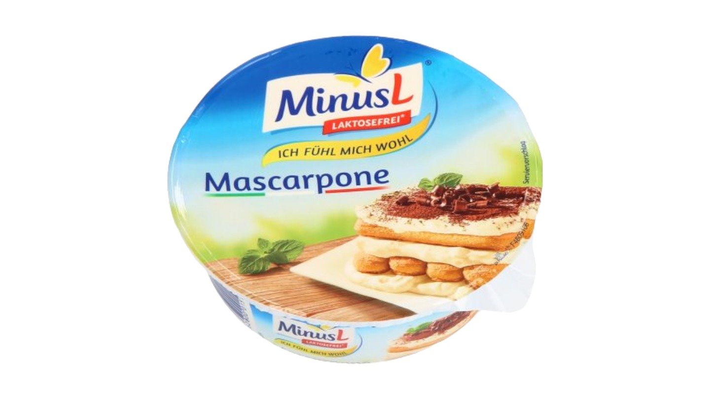 Mascarpone brez laktoze, Minus L (250 g) | SPAR Vrhovci | Wolt