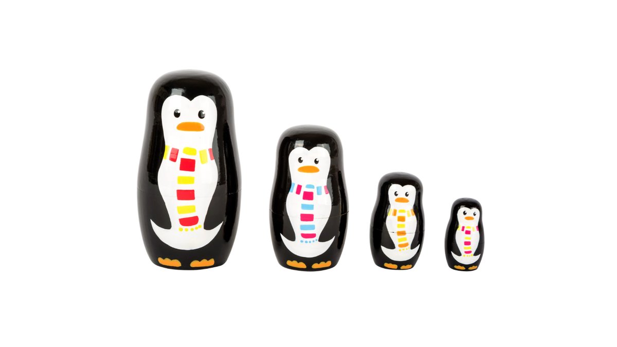 Penguin Family Matryoshka | One Two Play | Wolt