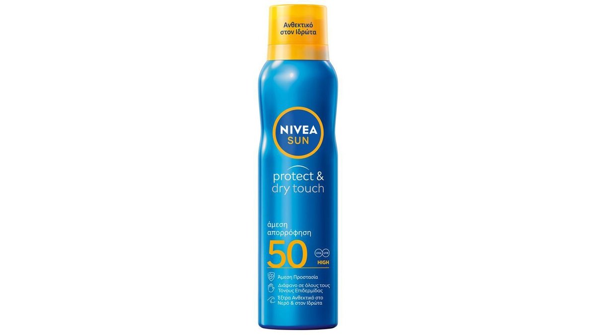 NIVEA SUN Αντιηλιακό Protect & Dry Touch Water Spray SPF50 200 ml | Wolt Market Κατεχάκη | Wolt