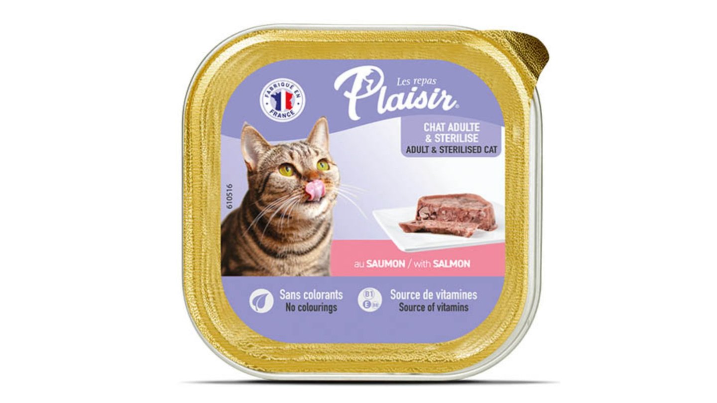 Plaisir pasteta za mačke 100g losos | Pet Shop Premium Pet Merkator Centar | Wolt